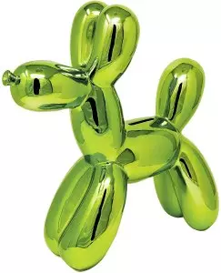 Sab hauv Illusions Green Balloon Dog Bank