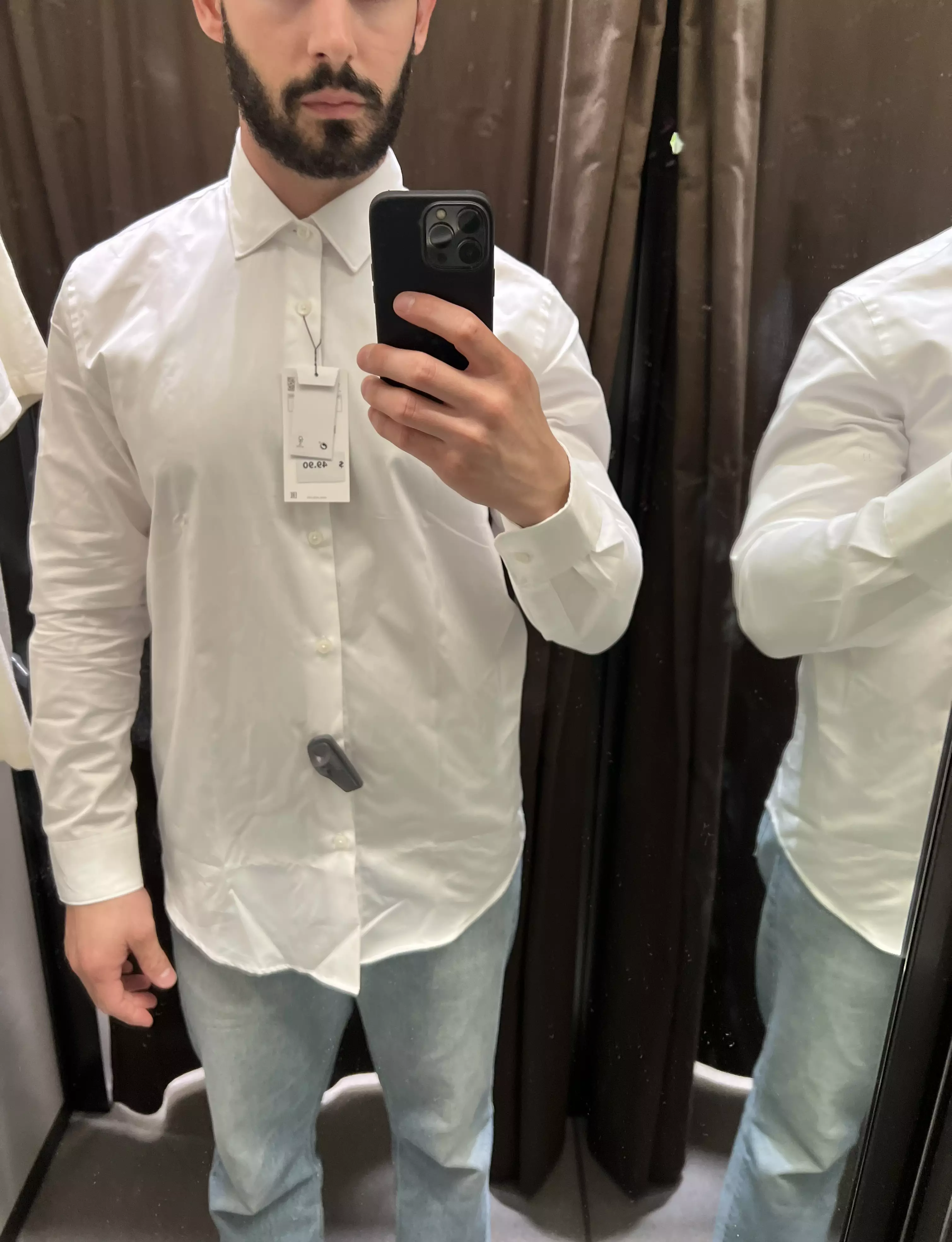 bästa vita dress shirt, ZARA textured shirt