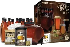 mejores pasatiempos para hombres: kit de elaboración de cerveza cervecería casera