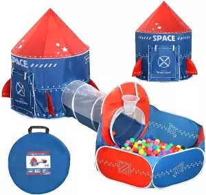Toddler pop-up fort-building kit