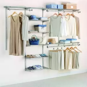 Rubbermaid garderobsarrangör, hur man organiserar en garderob