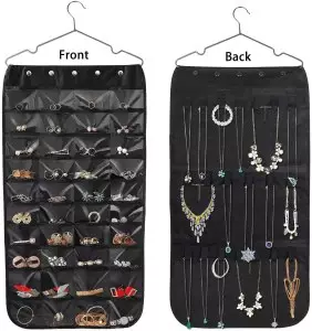 Beaverve hängande smycken, hur man organiserar en garderob