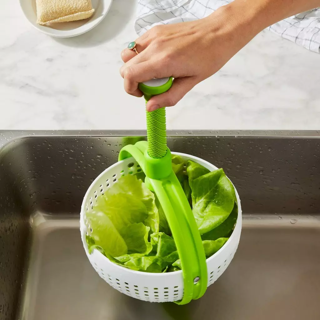 2-in-1 Collapsible Salad Spinner & Colander