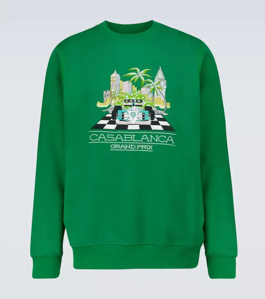 Casablanca-මුද්රිත-කපු-Sweatshirt