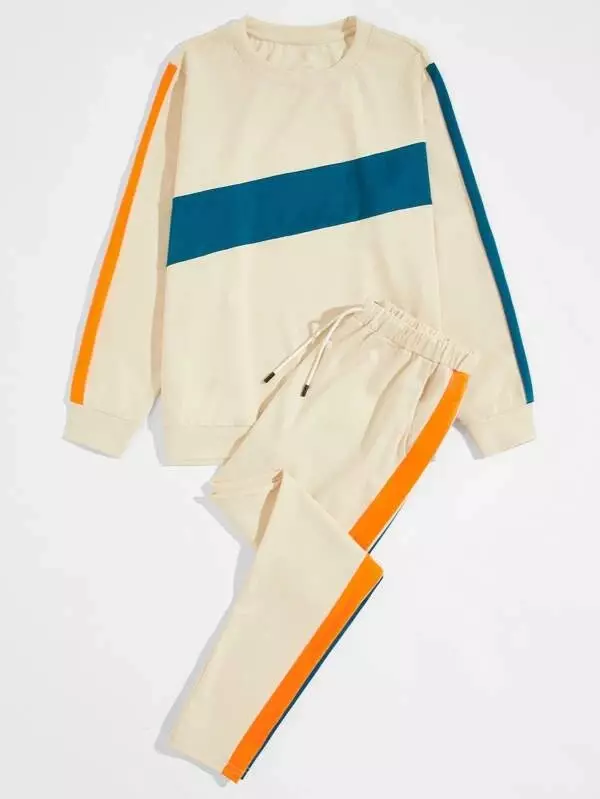 Shein-Colorblock-Sweatshirt-Drawstring-Waist-Pants