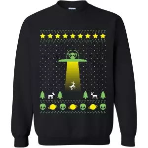 I-UGP Campus Apparel Alien Abduction Ugly Sweater
