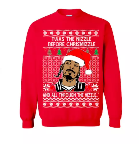 Memetic Shop Snoop Dogg Suéter Feio de Natal