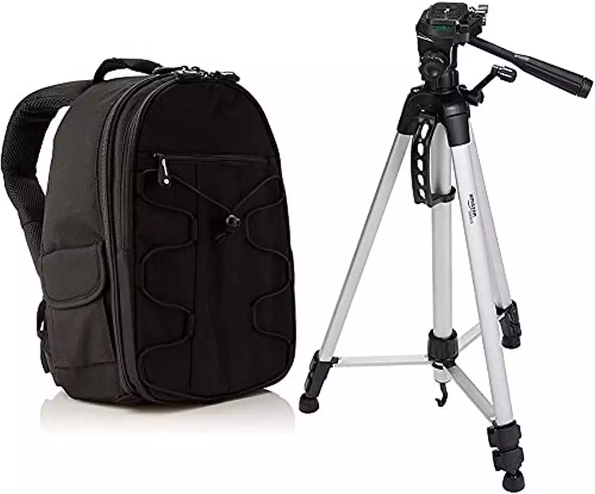 Mochila AmazonBasics para câmeras DSLR, melhor mochila de câmera