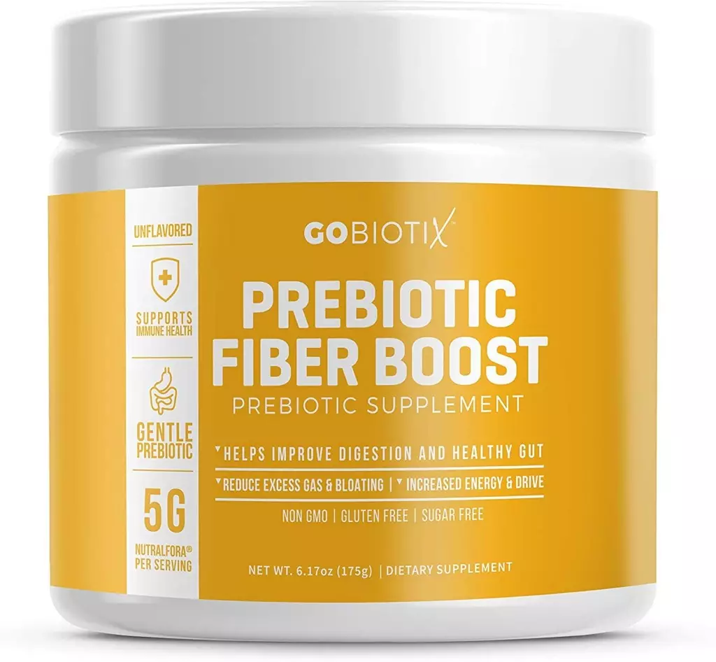 GoBiotix Prebiotic Fiber Boost Powder, най-добрите добавки с фибри