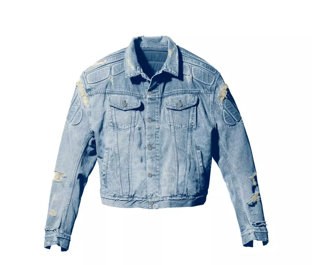 gap x yeezy x balenciaga denim jacket