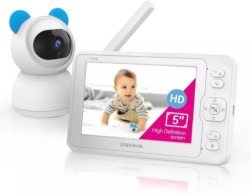 papalook BM1 FHD 1080P ვიდეო ბავშვის მონიტორი