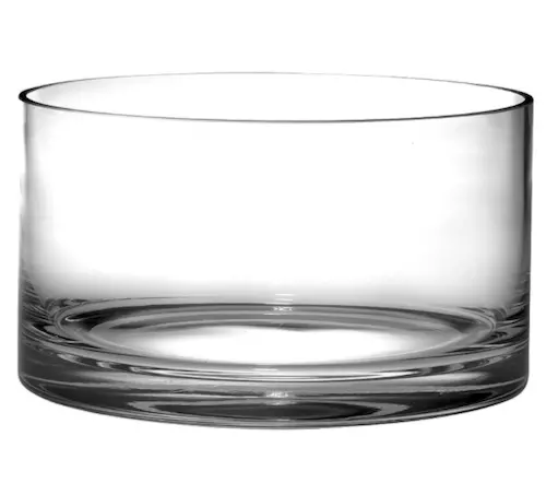 Barski sklenená miska s rovnými stranami