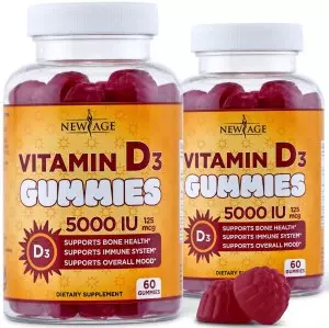 Gomitas de vitamina D3 New Age, suplementos para o sistema inmunitario