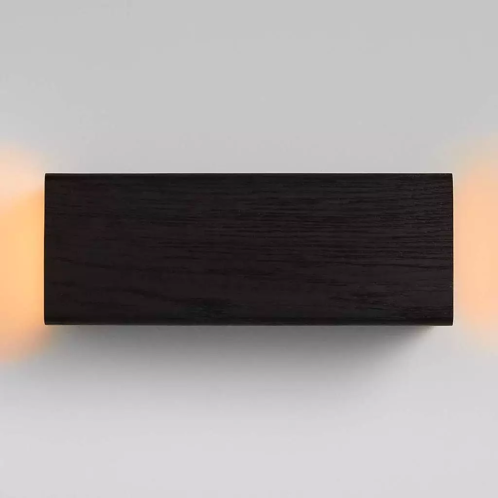 Shinola Utility Black Wood Wall Sconce