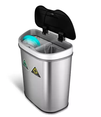 NINESTARS 18.5 Gallon Motion Sensor Nws Pib Qhib Recycling Bin