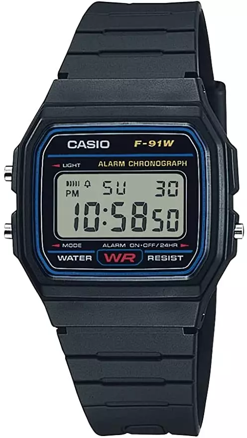 นาฬิกาดิจิตอล casio f91 สีดำ นาฬิกาย้อนยุคที่ดีที่สุด