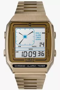 レトロなデジタル時計 timex q ゴールド、最高のレトロな時計