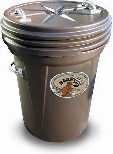 带螺旋盖的基本 Bearicuda 垃圾桶