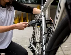 lacăt de biciclete hiplok femeie de blocare a bicicletei