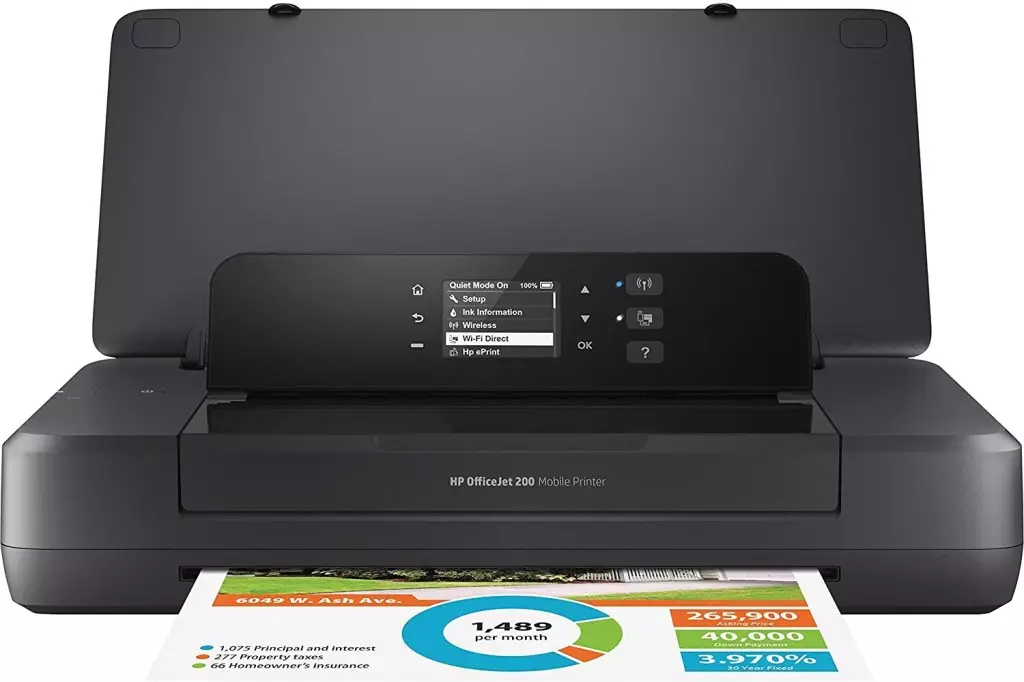 HP OfficeJet 200 portatīvais printeris ar bezvadu un mobilo drukāšanu