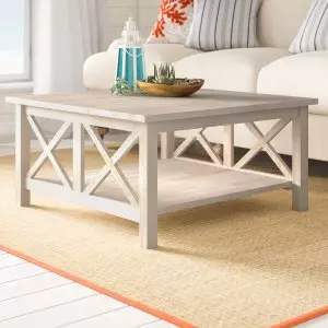 beachcrest home unfinished cosgrave solid wood coffee table