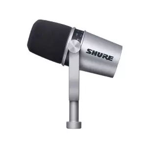 labākais mikrofons straumēšanai - Shure MV7 Dynamic Cardioid USB mikrofons