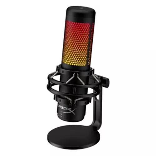 labākais mikrofons straumēšanai - HyperX QuadCast S RGB mikrofons