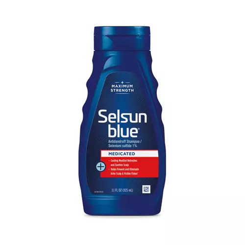 Selsun Blue Medicated Maximum Kakuatan Dandruff Sampo; kumaha carana meunang leupas tina dandruff