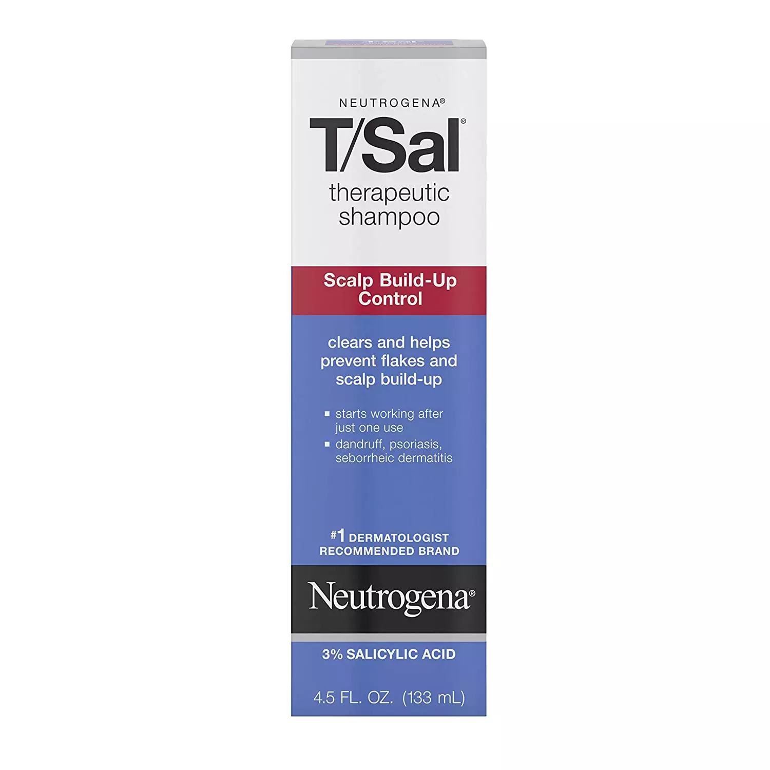 I-Neutrogena T/Sal Therapeutic Shampoo Scalp Build-Up Control; indlela yokuqeda inkwethu