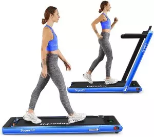 Goplus treadmill lipat 2-in-1, treadmill paling apik