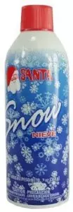 Mga dekorasyon sa awto sa Pasko sa santa snow spray