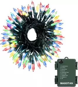 hiasan mobil natal- MAGOTAN Multi-Warna String Lampu Natal