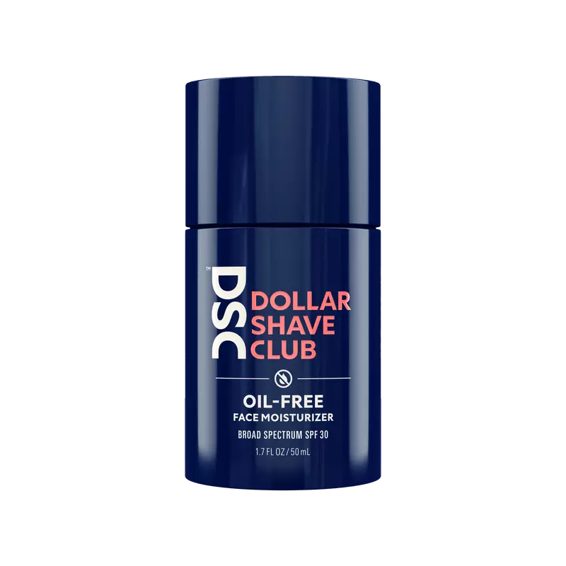 Moisturizer Yopanda Mafuta ya Dollar Shave Club yokhala ndi SPF 30; mankhwala abwino moisturizer