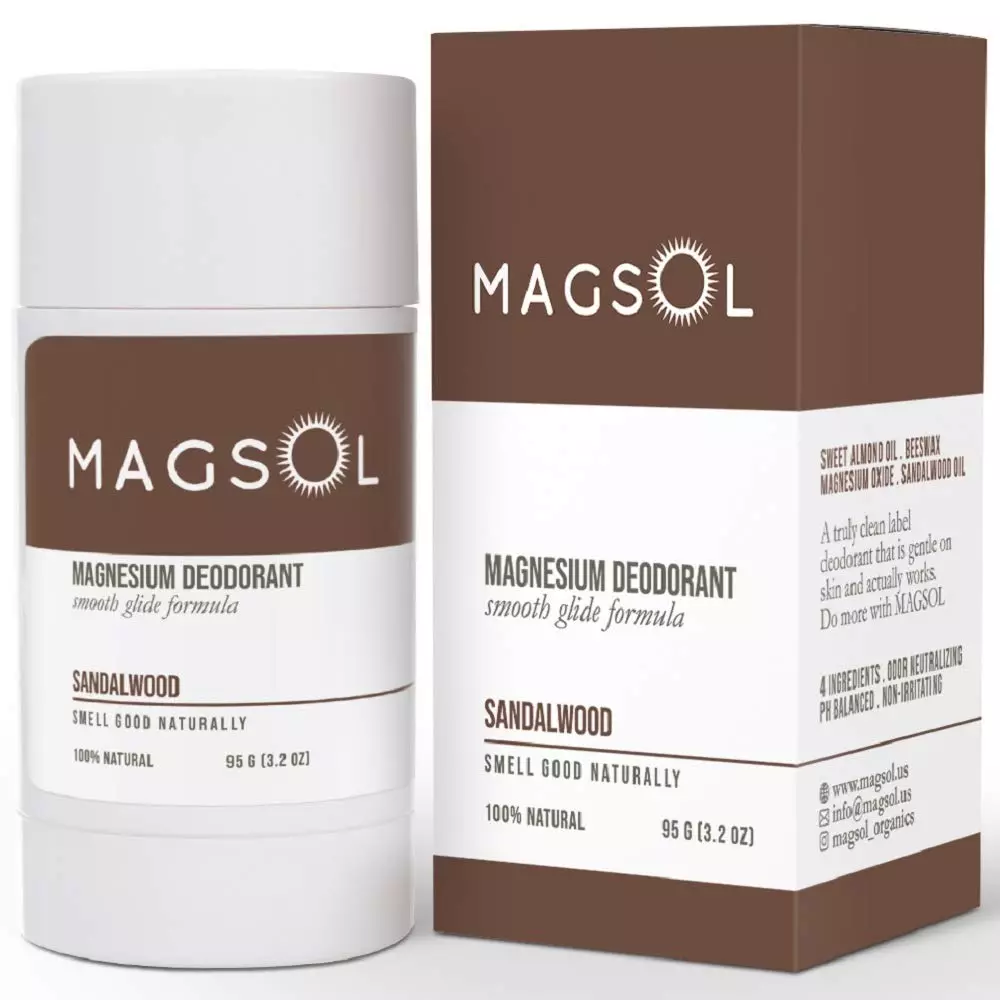 MagSol magnesium natural deodorant, pinakamahusay na deodorant para sa sensitibong balat