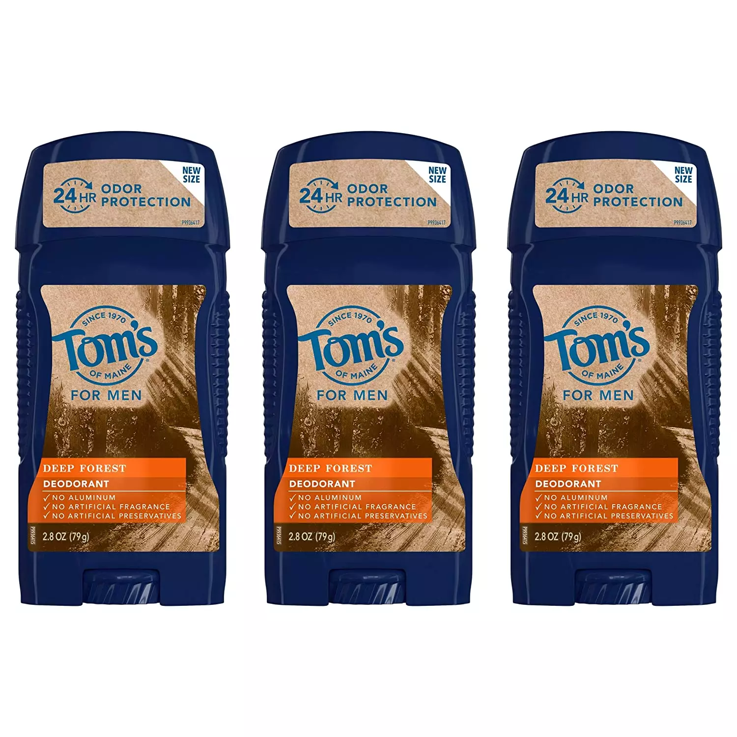 Tom's of Maine Natural Deodorant sa malalim na amoy ng kagubatan, tatlong pakete