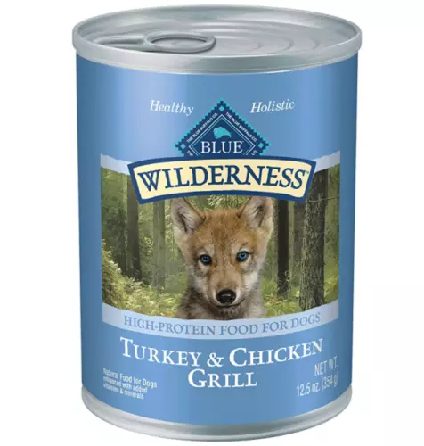 Makanan Anak Anjing Berprotein Tinggi di Wilderness Blue Buffalo