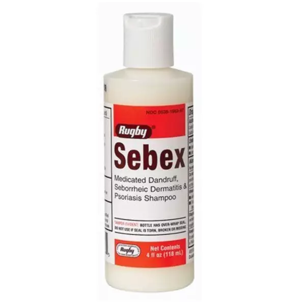 ရပ်ဘီ Sebex Shampoo၊ 4 အောင်စပုလင်း; အကောင်းဆုံး ဗောက်ခေါင်းလျှော်ရည်