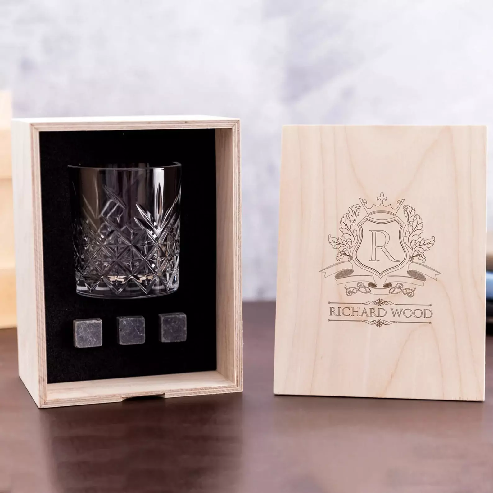 Personalized nga Whisky Glass Set