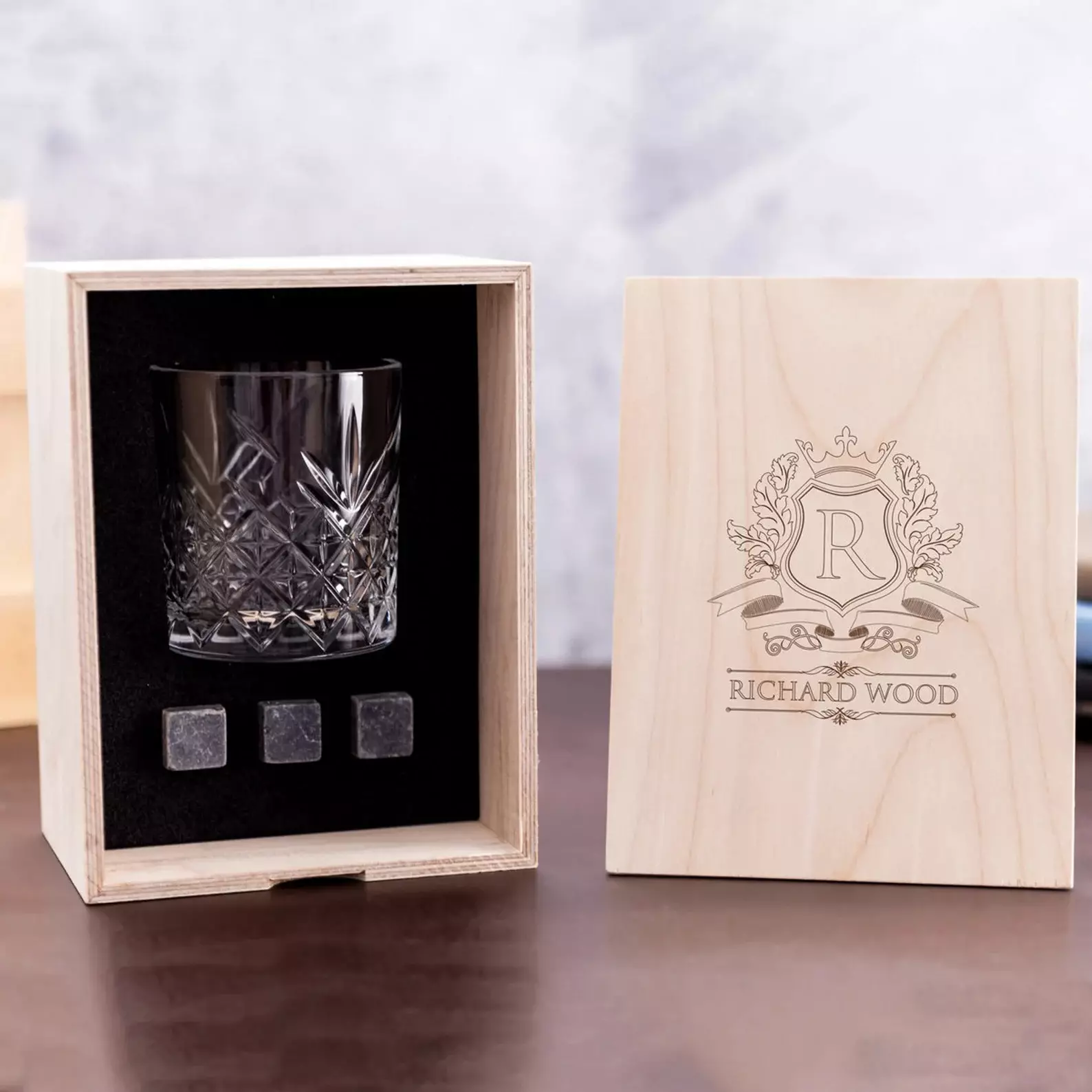 Personalisiertes Whiskyglas-Set