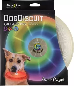 nite ize fleş çyrasy LED uçýan disk, itler üçin frisbees