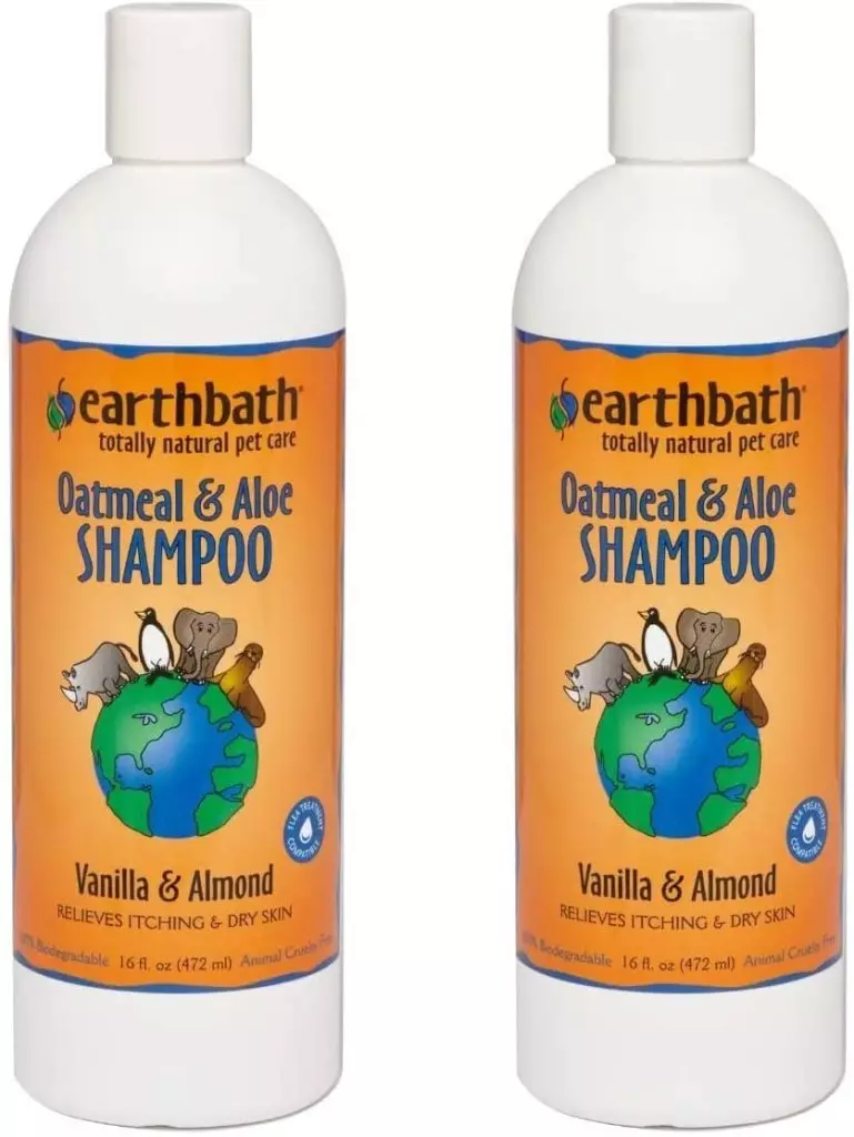 Earthbath Oatmeal او Aloe Pet Shampoo
