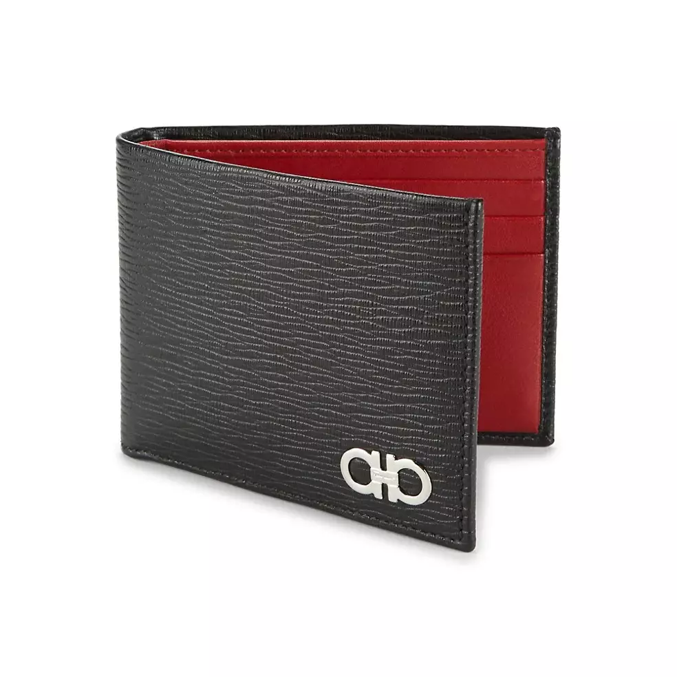 Salvatore Ferragamo Revival Bi-Fold Leather Wallet