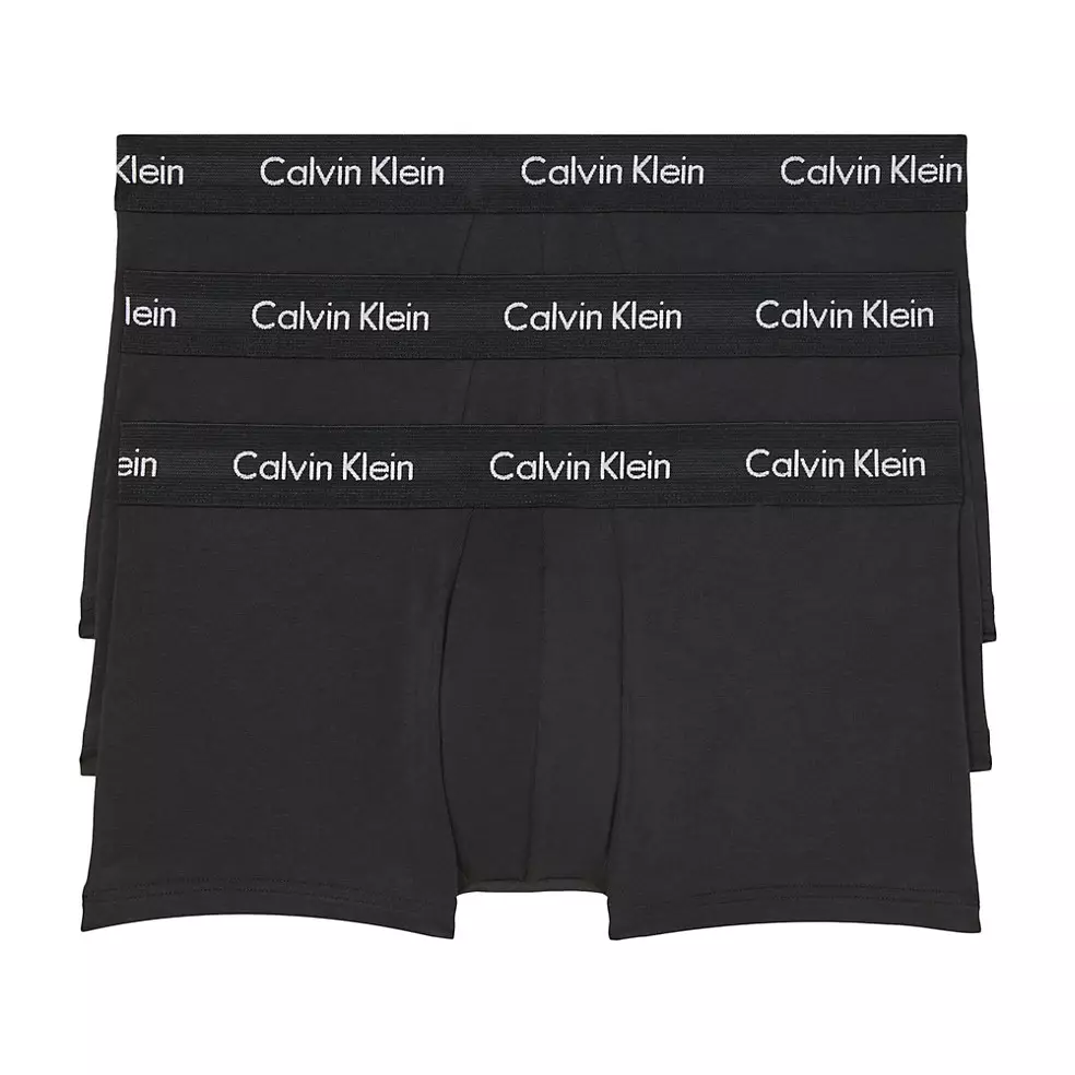 Calvin Klein 3 件装棉质弹力平角内裤