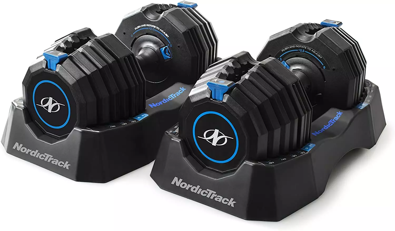 NordicTrack Select-A-Weight erregulagarriak diren dumbbells