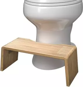 Sgabello da toilette pieghevole in bambù squatty potty oslo