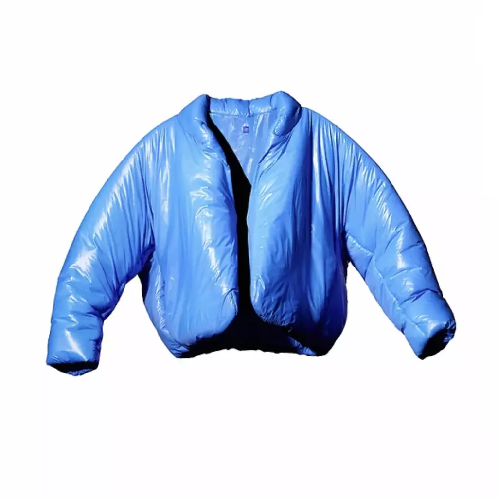 Yeezy X Gap jaket tampilan ngarep