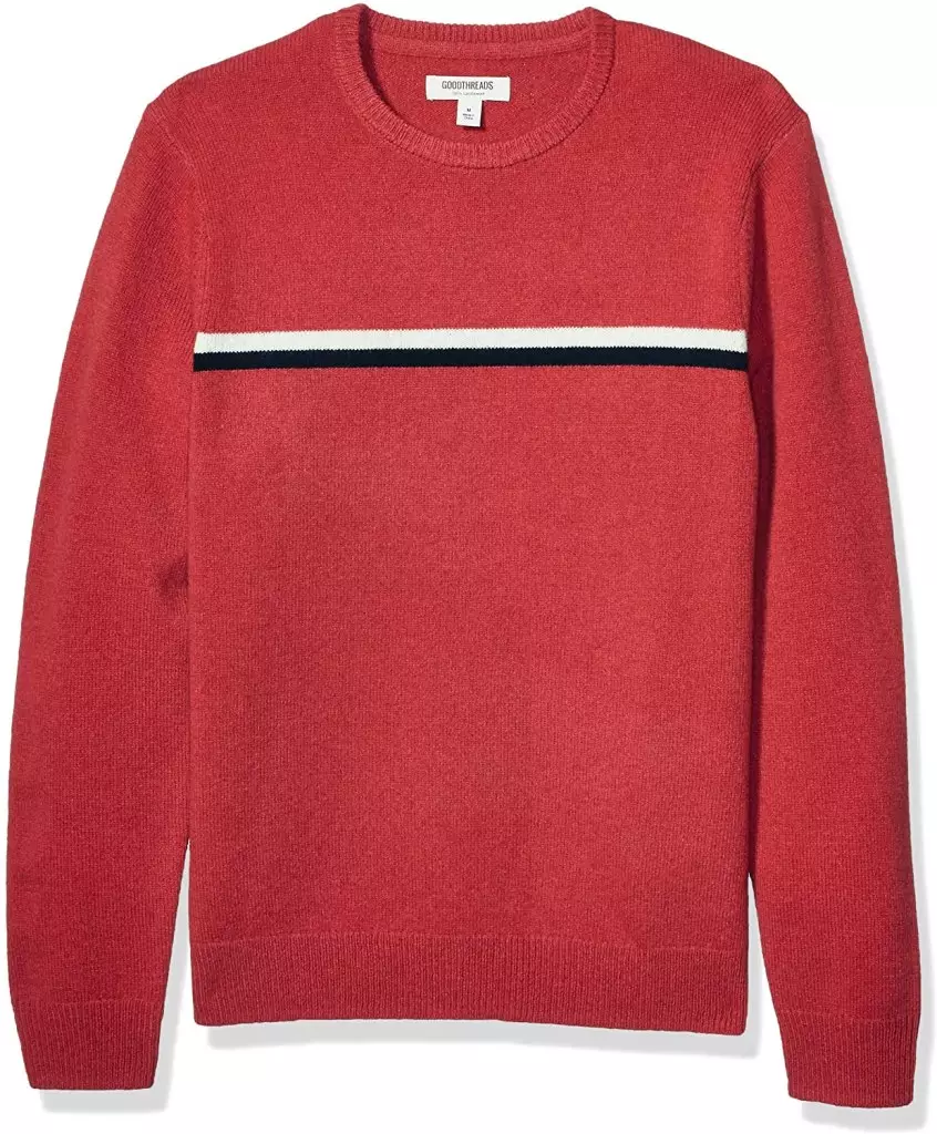 Goodthreads-Mens-Lambswool-Crewneck-Sweater-Red-Navy-Stripe