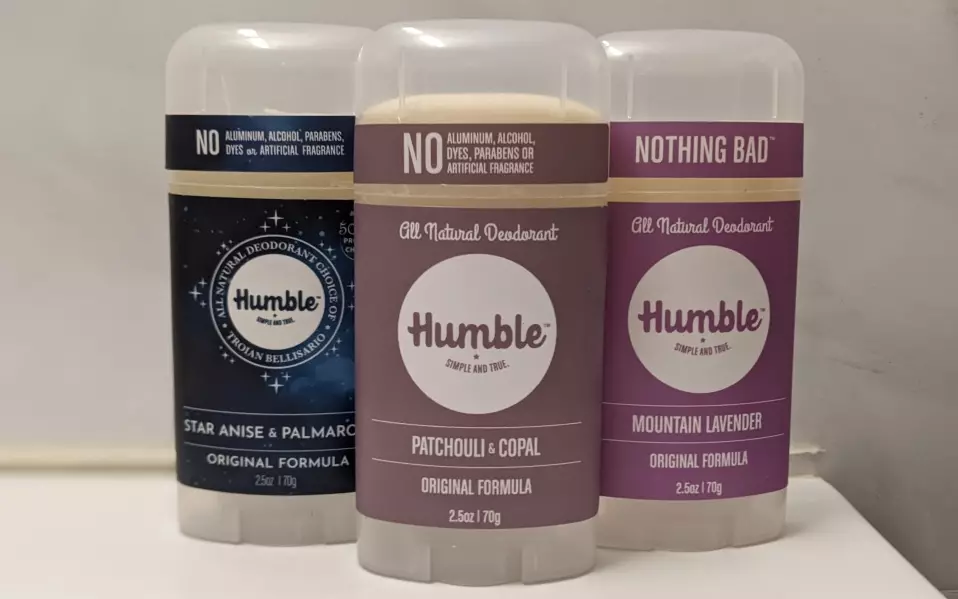 Trys „Humble“ dezodorantai išsirikiavo į eilę