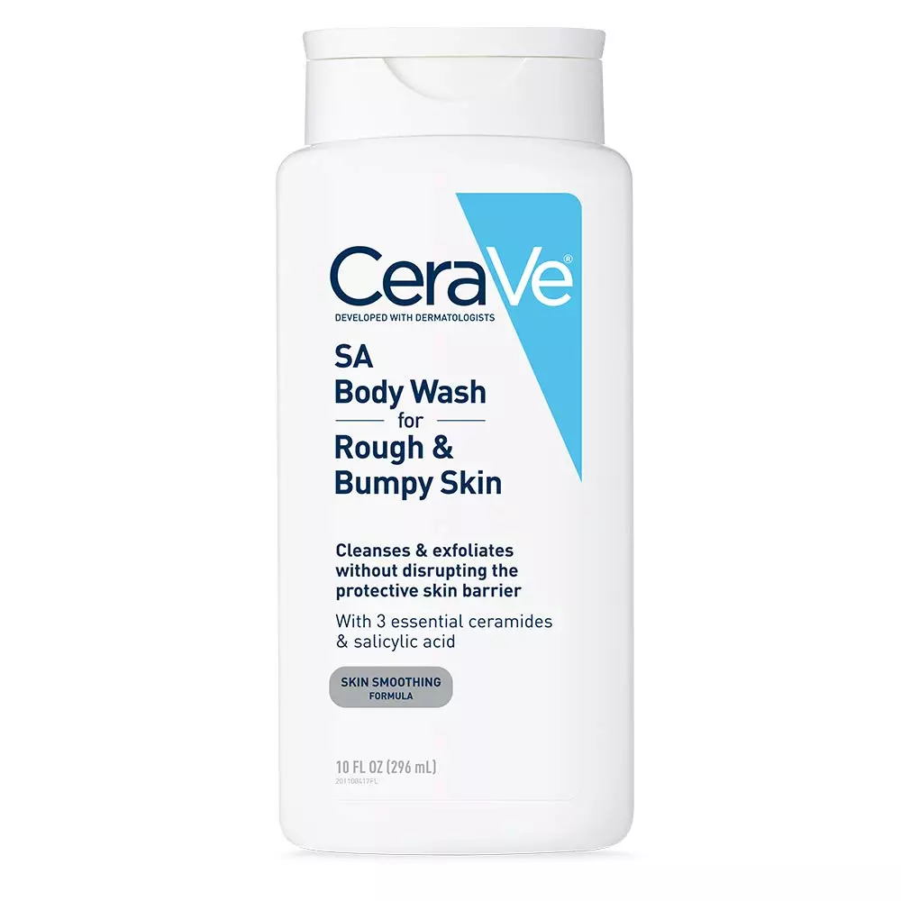 CeraVe kehapesuvahend salitsüülhappega; parim kehapesu akne jaoks