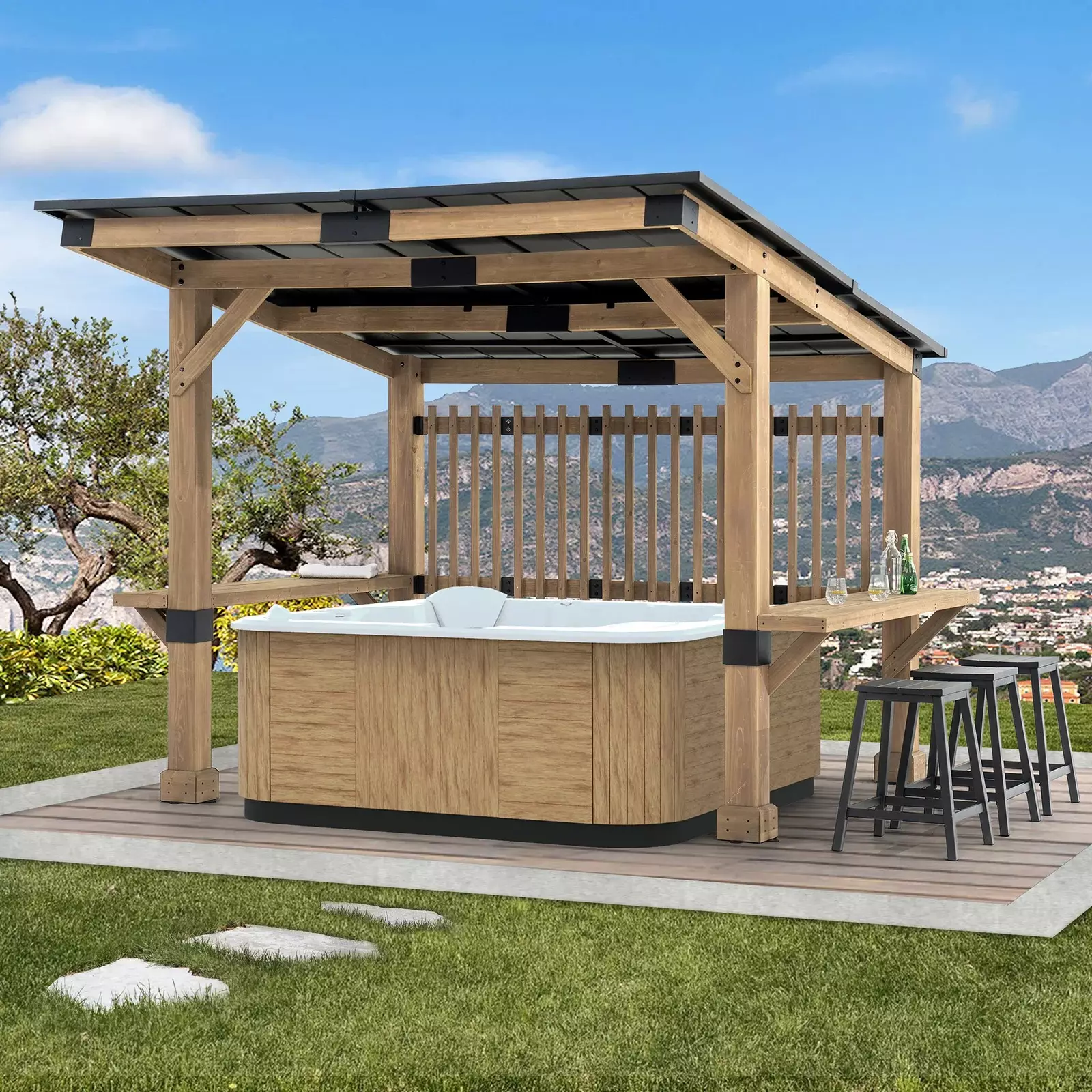 Sunjoy Hot Tub Gazebo